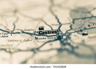 Castres On Map Stock Photo 741433828 | Shutterstock
