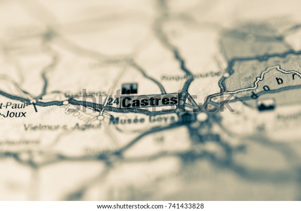 Castres On Map Stock Photo 741433828 | Shutterstock