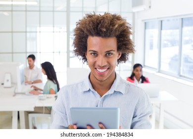 Casual Worker Using Tablet Pc Office Stock Photo 194384834 | Shutterstock