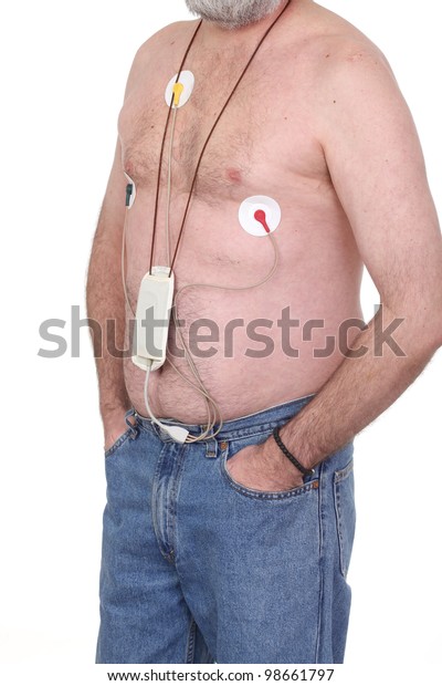 Caucasian Man Wearing Holter Monitor Heart Stock Photo 98661797 ... Caucasian Man Wearing Holter Monitor Heart Stock Photo 98661797 ...