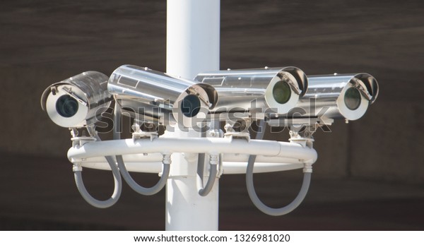 Cctv Camera Cluster Stock Photo 1326981020 | Shutterstock