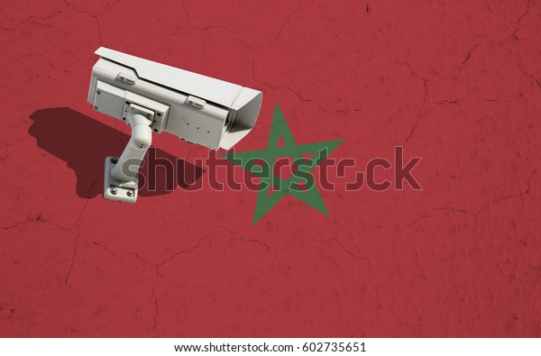 Cctv Camera On Background Morocco Flag Stock Photo 602735651 | Shutterstock