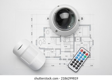 Cctv Camera Remote Control Movement Detector Stock Photo 2186299819 ...