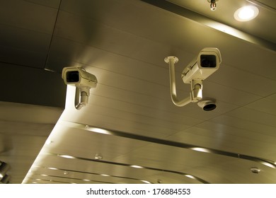 Cctv Camera Security Camera On Ceiling Stock Photo 176884553 | Shutterstock