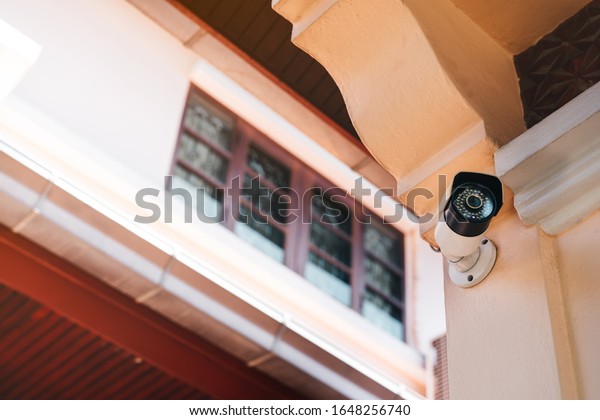 Cctv Security Camera Guard Secure Privacy Stock Photo (Edit Now) 1648256740