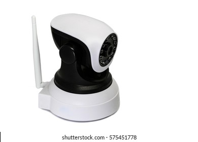 Security Camera Isolated On White Background Stock Photo (Edit Now ...