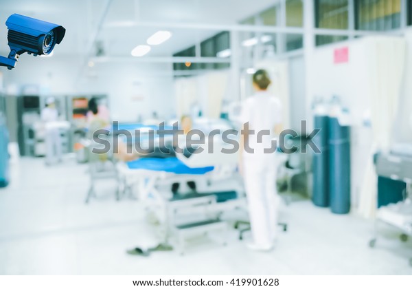 Cctv Security System Working Room Hospital Stock Photo (Edit Now) 419901628