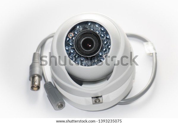 Cctv View White Dome Security Camera Stock Photo 1393235075 | Shutterstock