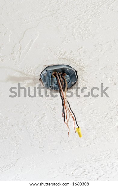 Ceiling Box Fan Properly Installed According Stock Photo 1660308 ...