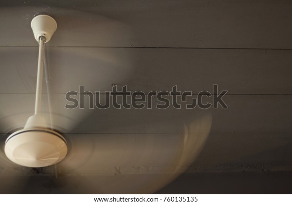 Ceiling Fan Rotating Until Wind Blows Stock Photo 760135135 | Shutterstock