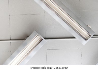 Construction Ceiling Broken Ceiling Light Builtin Stock Photo 602461271 ...