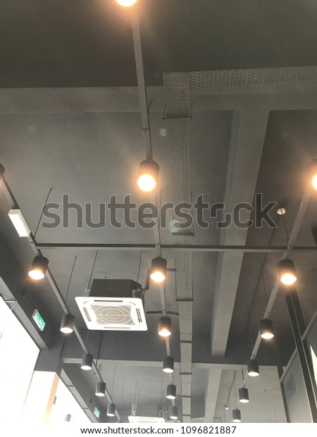 Ceiling Light Restaurant Stock Photo (Edit Now) 1096821887