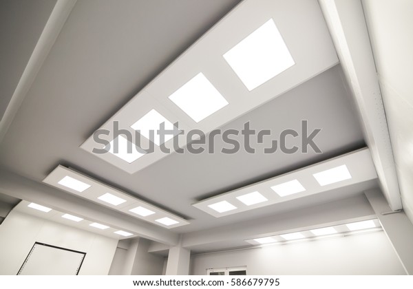 Ceiling Lights Custom Designed Office Business Stock Photo 586679795 ...