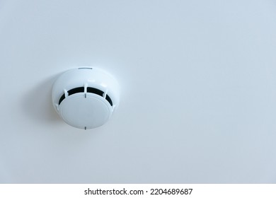 Ceilingmounted Smoke Detector Sensor Copy Space Stock Photo 2204689687 ...