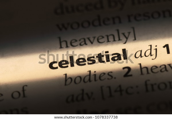Celestial Word Dictionary Celestial Concept Stock Photo 1078337738 ...
