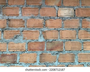Cement Orange Block Wall Pattern Background Stock Photo 2208712187 ...