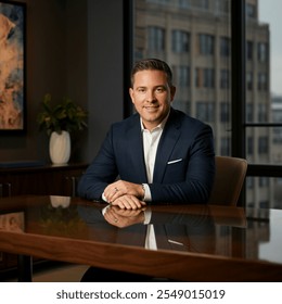 Ceo Posing Camera Shoot Sitting On AI-generated image 2549015171 ...