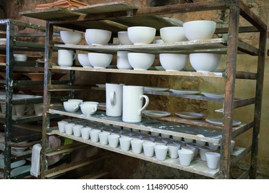 Ceramic Dishes Working Process Creating Ceramic Stock Photo 1148900540 ...
