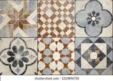 Ceramic Floor Wall Tiles Pattern Background Stock Photo 1223896750 ...