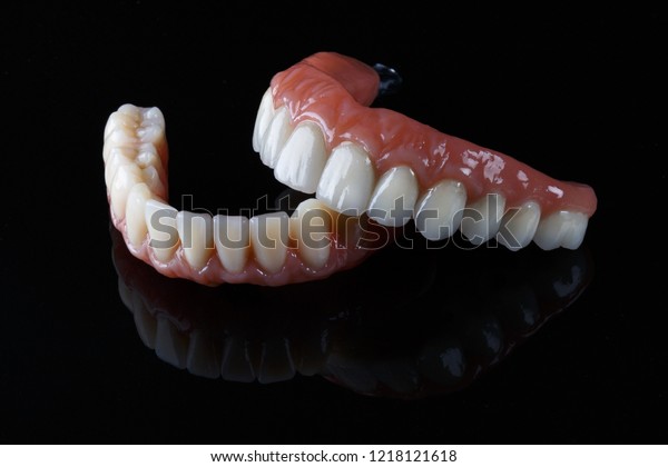 Ceramic Prosthesis Artificial Gums Upper Lower Stock Photo 1218121618 ...