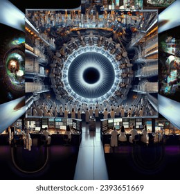 Cern Creates Time Portal Changes Timelines: immagine generata dall ...