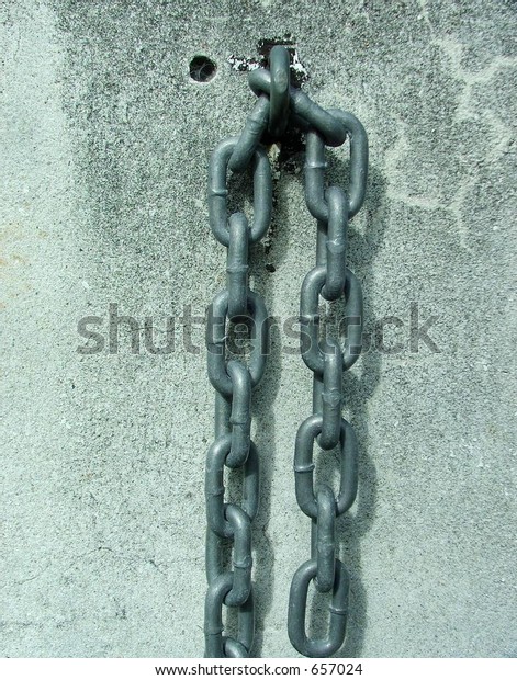 Chain Attached Wall Stock Photo (Edit Now) 657024