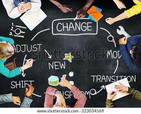 Change Improvement Development Adjust Transform Concept Stock Photo ...