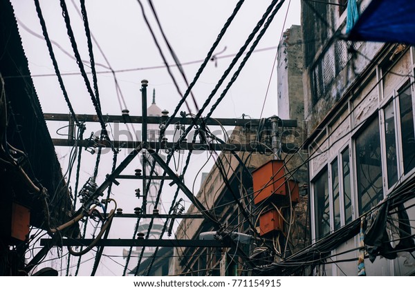 Chaotic Electrical Wiring Stock Photo (Edit Now) 771154915