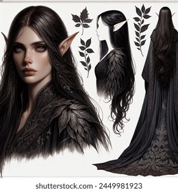 Character Reference Sheet Rpg Done Western AI-generated image ...