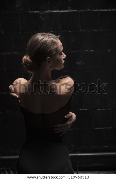 Charming Dancer Standing Full Back Position Stock Photo 519960313 ...