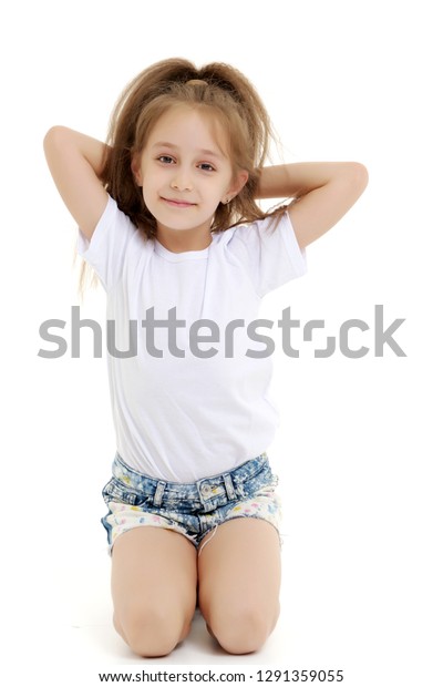 Charming Little School Girl Corrects Her Stock Photo 1291359055 ... Charming Little School Girl Corrects Her Stock Photo 1291359055 ...