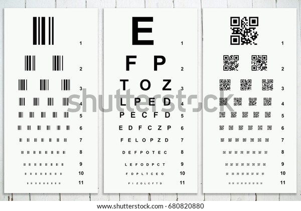Chart Test Visual Acuity Symbols Foto stock 680820880 | Shutterstock