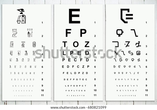 Chart Test Visual Acuity Symbols Stock Photo 680821099 | Shutterstock
