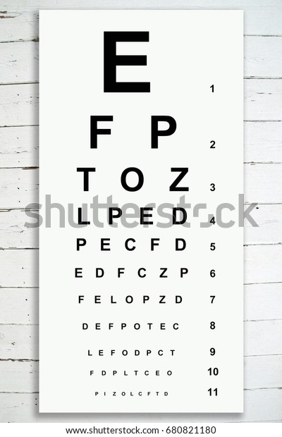 Chart Test Visual Acuity Symbols Stock Photo (Edit Now) 680821180