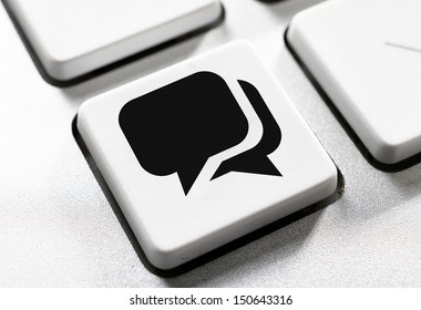 Chat Button On Keyboard Stock Photo 150643316 | Shutterstock