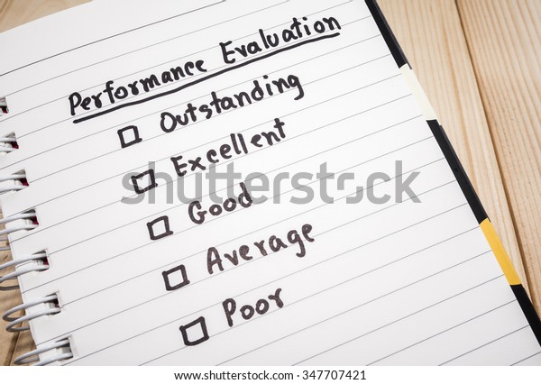 Check Box Handwriting Performance Evaluation On Stock Photo 347707421 ...