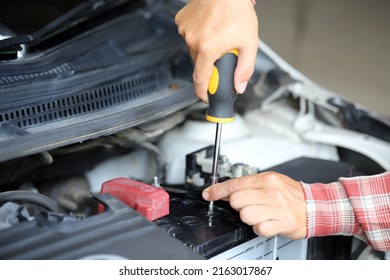 Check Engine System Professional Technicians Working Stock Photo ...