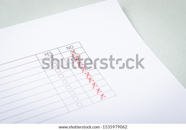 Check List Marked Points Foto Stok 1535979062 | Shutterstock
