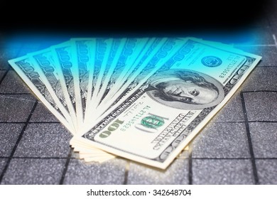 Check On Authenticity Dollar Notes Stock Photo 342648704 | Shutterstock