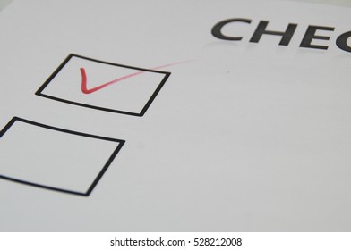 Checked Checklist Stock Photo 528212008 | Shutterstock