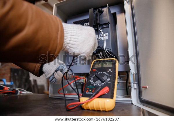 Checking Electrical Panel Power Cable Short Stock Photo 1676182237 ...