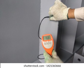 Checking Thickness Paint By Dry Film Foto Stok 1421363666 | Shutterstock