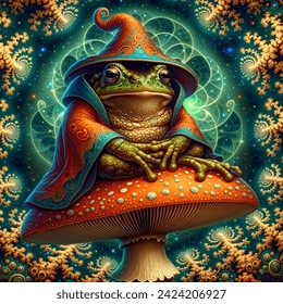 Black Paper Botanical Illustration Anatomy Toad AI-generated image ...