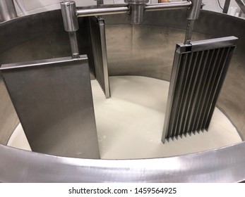 Cheesemaking Process Heating Milk Cheese Making Stock Photo 1459564925 ...
