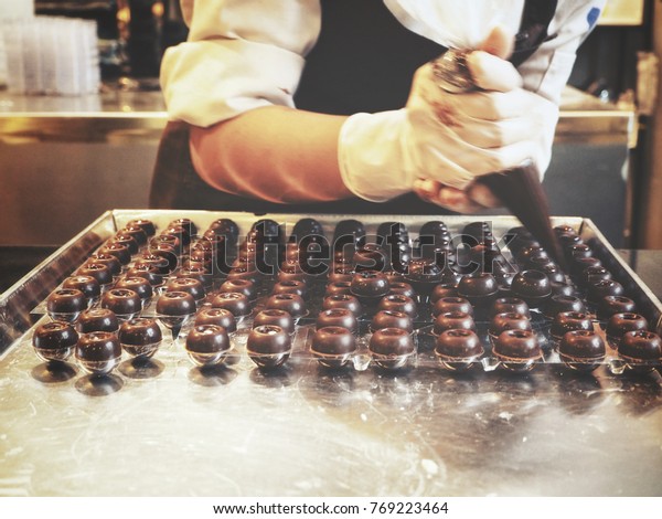 Chef Chocolate Making Stock Photo 769223464 | Shutterstock