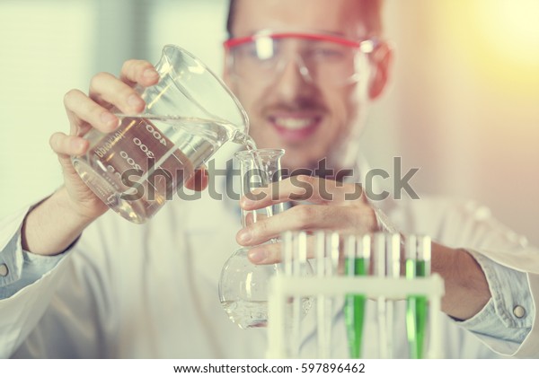 Chemist Measuring Beaker Flask Hand Stock Photo 597896462 | Shutterstock