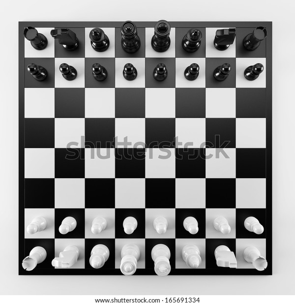 Chess Top View Stock Photo 165691334 | Shutterstock