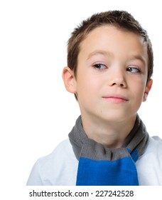 Child Boy Looking Side Isolated On Stock Photo 227242528 | Shutterstock