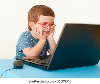 Child Glasses Using Computer Stock Photo 86303845 | Shutterstock