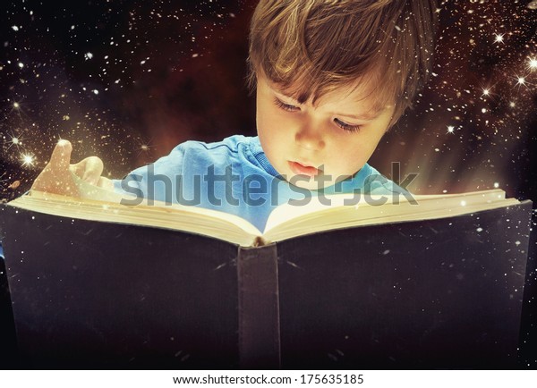 Child Opened Magic Book Stock Photo 175635185 | Shutterstock